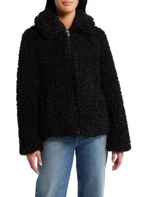 Sam Edelman Faux Fur Jacket - Black