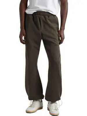 GOLDEN GOOSE Star Wide Leg Track Pants - Military Green/papyrus