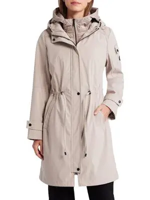 Sam Edelman Hooded Longline Parka - Oat