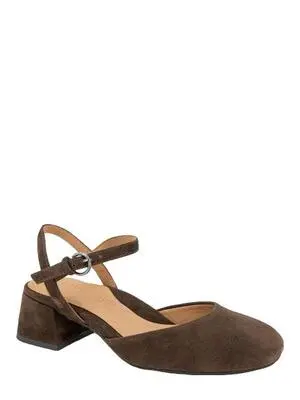 Gentle Souls By Kenneth Cole Lucinda Pump - Chocolate Suede