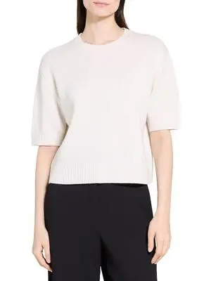 THEORY Short Sleeve Cashmere Sweater