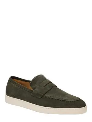 Bruno Magli Prato Penny Loafer - Olive Suede