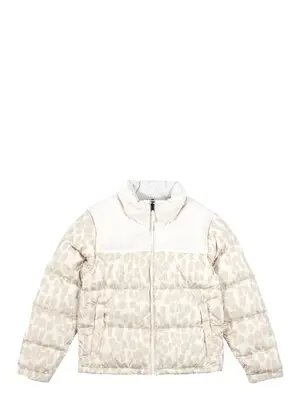 The North Face Print Nuptse Down Jacket - Tan