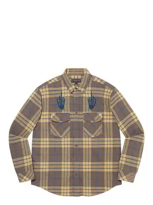 Supreme X Hysteric Glamour Plaid Flannel Shirt - Brown