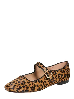 Sam Edelman Michaela Leopard Ballet Flats - Granada Tan