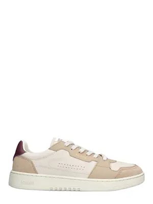 Axel Arigato Dice Lo Leather And Suede Low-top Trainers - Beige Comb