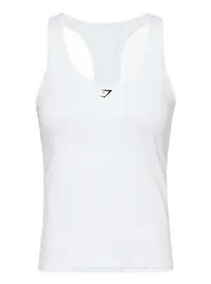 GYMSHARK Stretch-jersey Top - Gs White