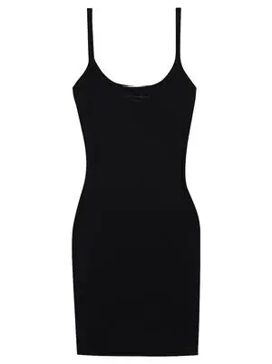Alexander Wang Logo-Print Stretch-Jersey Mini Dress - Black - 55% Off |  Editorialist