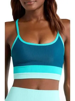 Beach Riot Beach Riot Eva Colorblock Bikini Top Seashore C