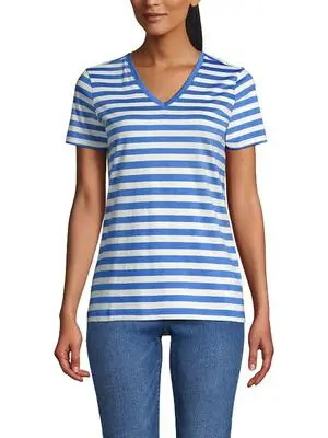 LANDS' END Supima Cotton V-Neck T-Shirt