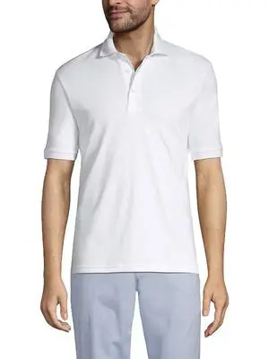 LANDS' END Short Sleeve Cotton Supima Polo Shirt
