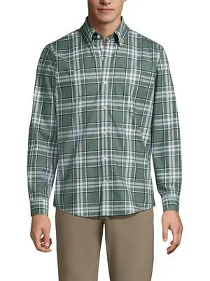 LANDS' END Traditional Fit No Iron Twill Shirt