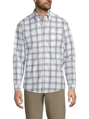 LANDS' END Traditional Fit No Iron Twill Shirt