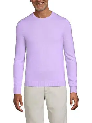LANDS' END Fine Gauge Cashmere Sweater Dried Lavender