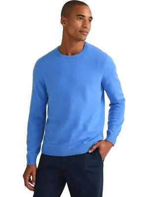 LANDS' END Fine Gauge Cashmere Sweater Soft Blue Wave