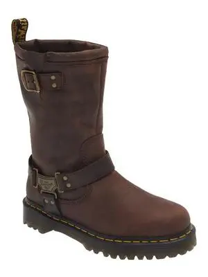 Dr. Martens Anistone Harness Boots - Dark Brown