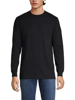 LANDS' END Super-t Long Sleeve T-shirt - Black