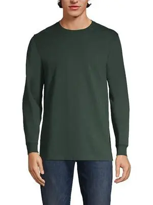 LANDS' END Super-t Long Sleeve T-shirt Deep Woodland Green