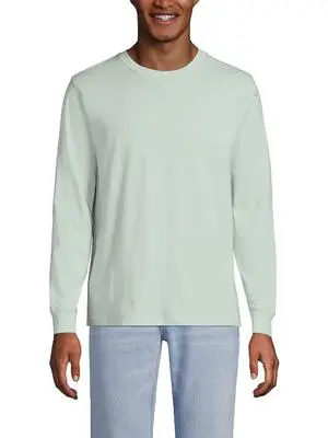 LANDS' END Super-t Long Sleeve T-shirt Soft Mint Green