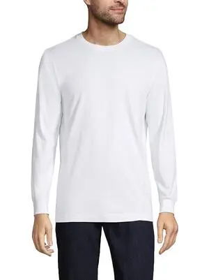 LANDS' END Super-t Long Sleeve T-shirt White