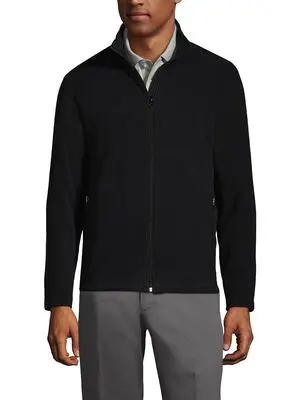 LANDS' END Full-zip Mid-weight Fleece Jacket - Black
