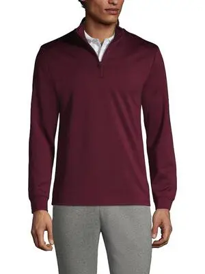LANDS' END Quarter Zip Pullover - Burgundy