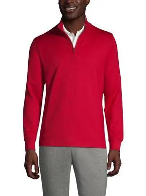LANDS' END Quarter Zip Pullover - Red
