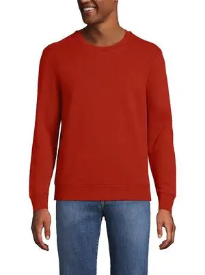 LANDS' END Long Sleeve Crewneck Sweatshirt - Bourbon