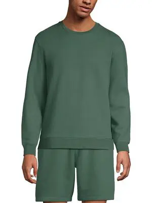 LANDS' END Long Sleeve Crewneck Sweatshirt - Eucalyptus