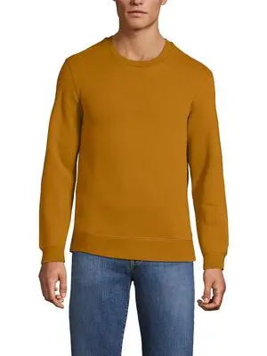 LANDS' END Long Sleeve Crewneck Sweatshirt - Vintage Amber