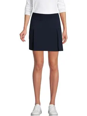 LANDS' END Lands' End Active Performance Pleated Skort Classic Navy