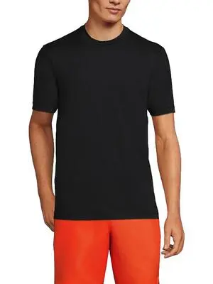 LANDS' END Lands' End Short Sleeve Swim Tee Rash Guard