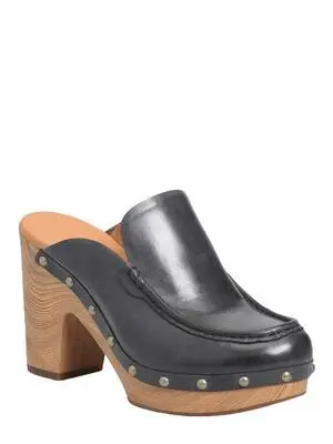 Kork-Ease® Spencer Platform Clog - Black Leather