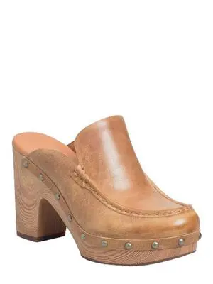 Kork-Ease® Spencer Platform Clog - Tan Leather
