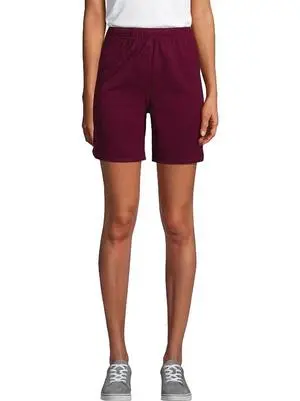 LANDS' END Lands' End School Uniform Mesh Gym Shorts Burgundy