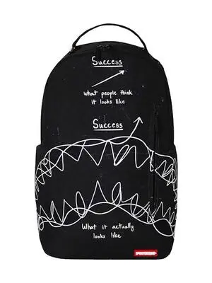 SPRAYGROUND Success Scribble Shark Is Imminent Dlxsr Backpack - Black/white