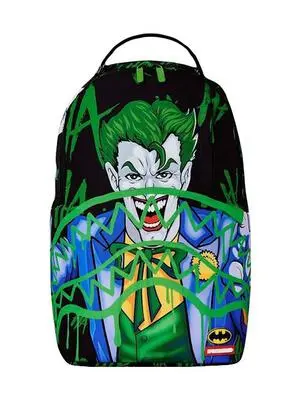 SPRAYGROUND X Batman Joker Hahahahaha Slime Backpack - Black/green/blue