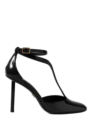 FERRAGAMO Lysandra Patent-leather Pumps - Black