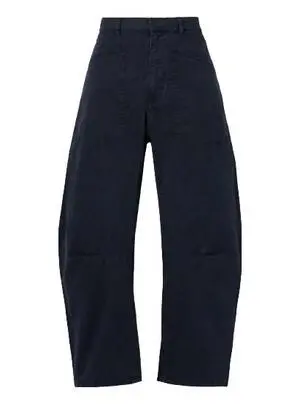 NILI LOTAN Nili Lotan Shon Cotton-Blend Twill Tapered Trousers