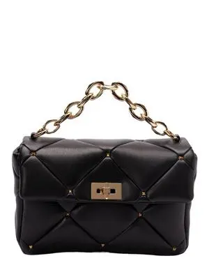Valentino Garavani Roman Shoulder Bag - Black