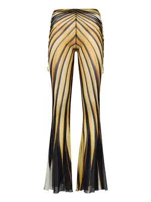 Roberto Cavalli Flared Trousers - Gold
