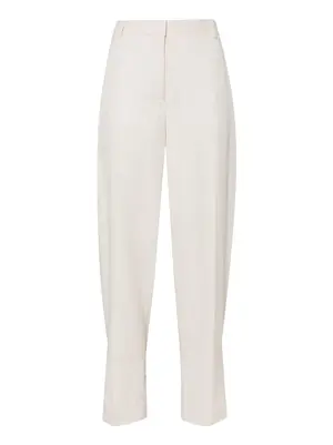 TOTEME Buckled Slouch Trousers - White