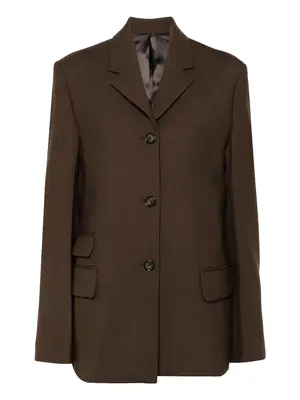 TOTEME Straight Single-breasted Blazer - Brown