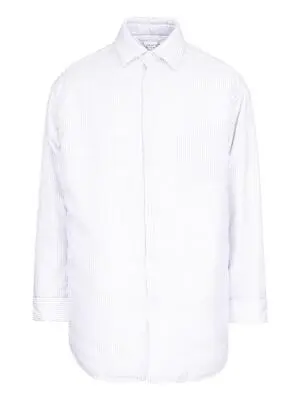 MAISON MARGIELA Stripe-print Poplin Shirt - White