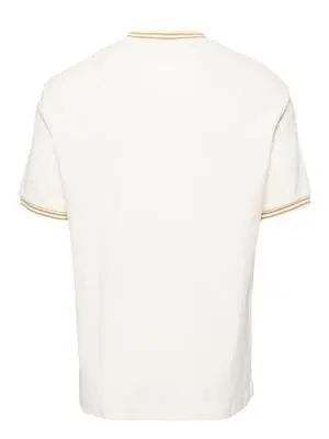 Fred Perry Ribbed Jersey T-shirt Neutrals