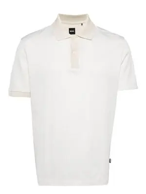 BOSS Regular-fit Knit Polo Shirt - Neutrals
