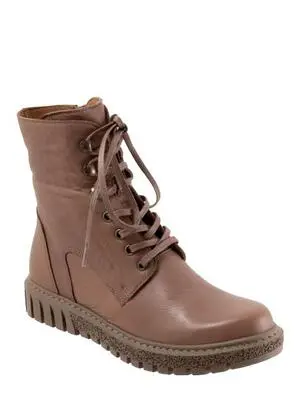 BUENO Scarlett Leather Sneaker Boots - Dark Taupe