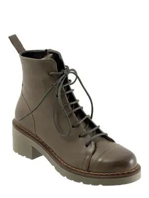 BUENO Bueno Nikita Lace-Up Boots Green Khaki