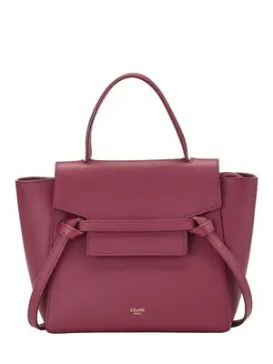 Celine Grained Calfskin Belt Bag - Pink