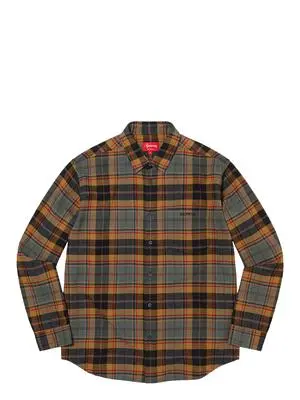 Supreme Plaid Flannel Shirt 'rust - Orange